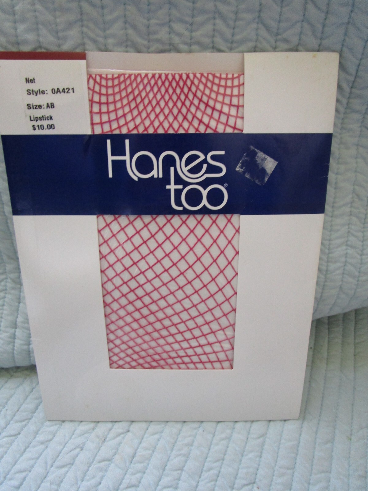 Vintage Hanes Too Pantyhose Net Fishnet Tights Lipstick Red AB OA421 ...