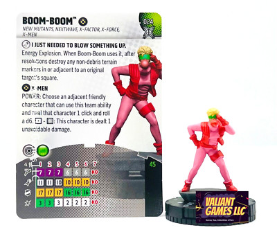 Marvel Heroclix Boom-Boom #024 w/ Card Deadpool Weapon X Set | eBay