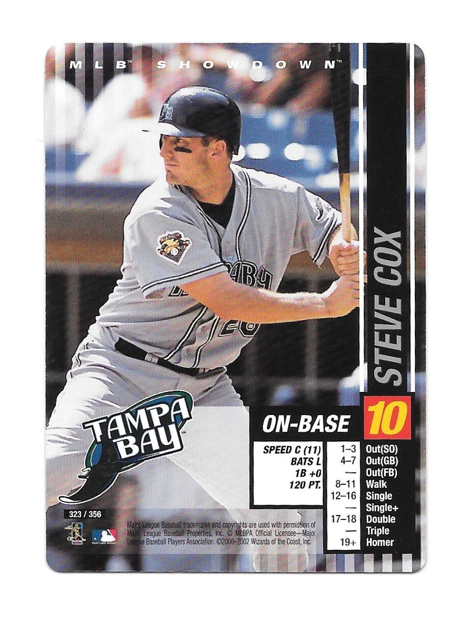 2002 MLB SHOWDOWN STEVE COX - TAMPA BAY DEVIL RAYS - #323 | eBay