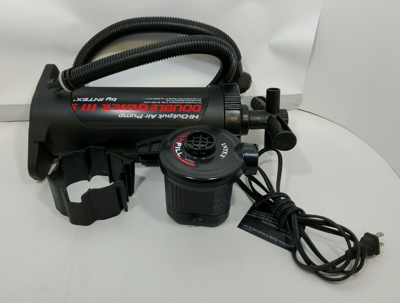 Intex AP619-III Quick Fill Air Pump & Manual Double Quick III & Hose ...