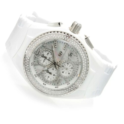 TechnoMarine 115241 Cruise Jellyfish 1.05ctw Diamond Quartz Womens ...