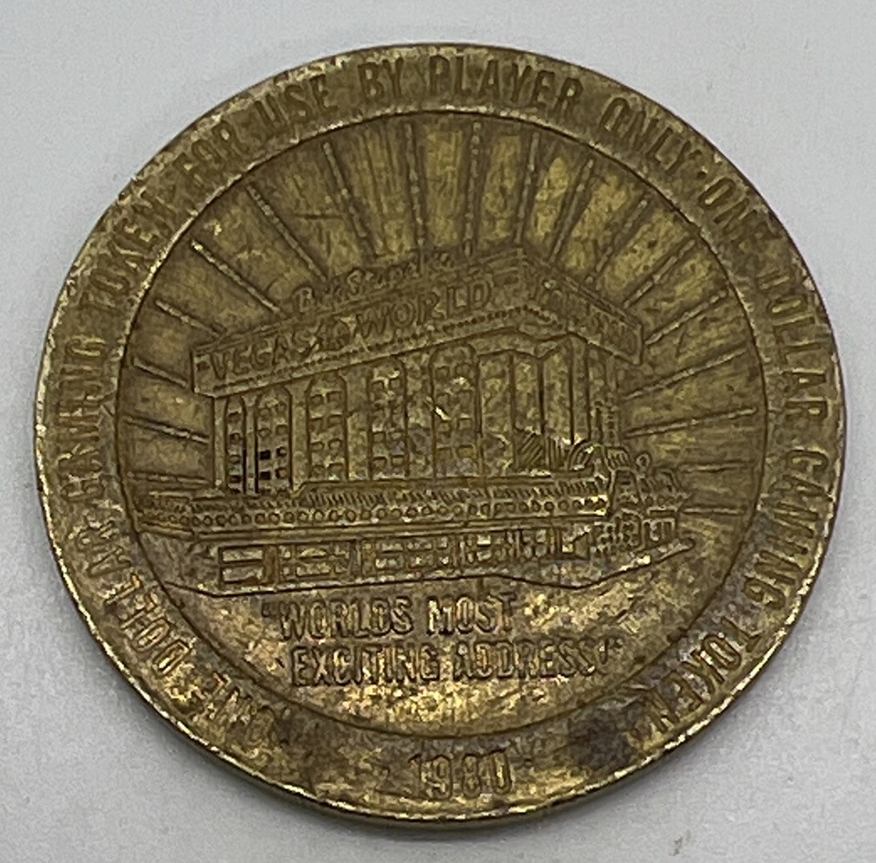 Bob Stupak’s Vegas World $1 Casino Slot Token Las Vegas NV Franklin ...