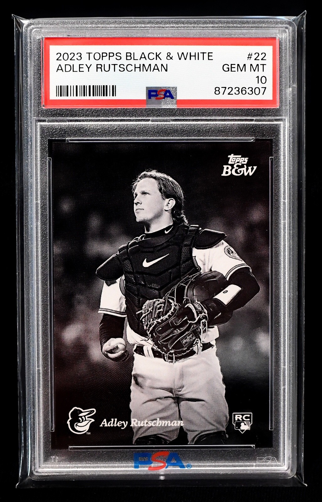 2023 Adley Rutschman (RC) Rookie Card Topps Black & White B&W - PSA 10 ...