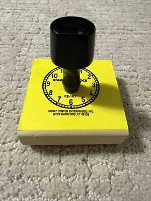 CENTER ENTERPRISE STAMP-THE-CLOCK RUBBER STAMP CE-101 NEW | eBay