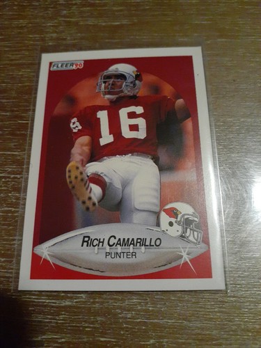 1990 FLEER RICH CAMARILLO WRONG BACK AND UPSIDE DOWN BACK DERRICK ...