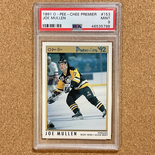 JOE MULLEN | #153 1991 OPC PREMIER O-PEE-CHEE PITTSBURGH PENGUINS | PSA ...