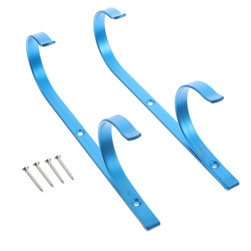 2pcs Outdoor Hanging Rack Aluminum Alloy Fixed Hook Swimming Pool ...