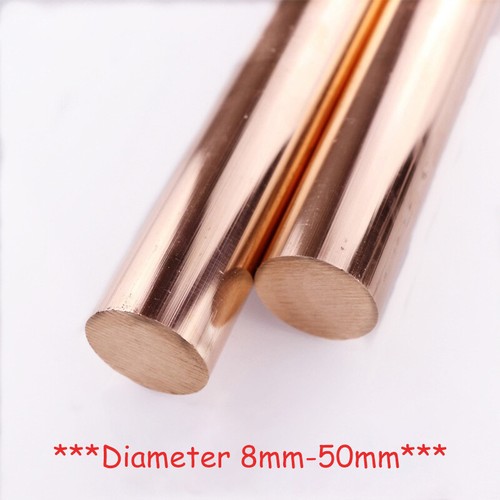 Copper Round Solid Rod Bar Copper Grade 8-50mm Diameter 100 up to 300mm ...