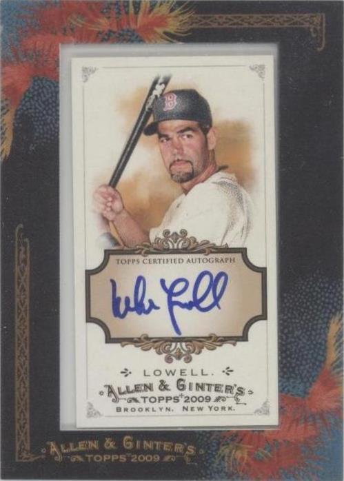 2009 Topps Allen & Ginter's - Framed Mini Autographs Mike Lowell #AGA ...