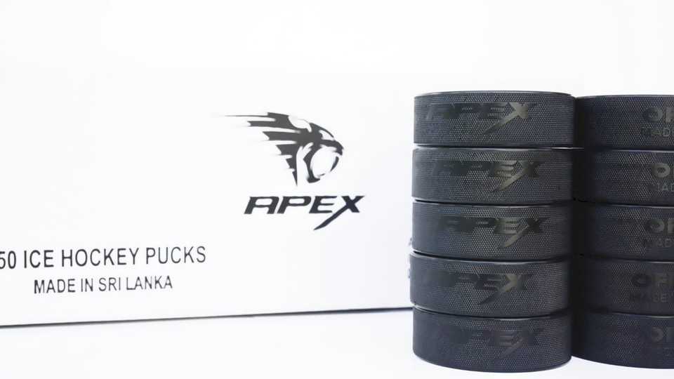 New Apex Ice Hockey Game Pucks Bulk - 100 count Official 6oz | eBay