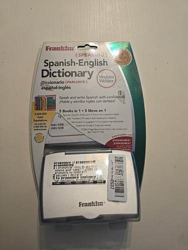 NEW Free Post Franklin Spanish - English Dictionary Electronic Speaking ...