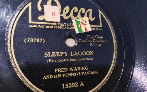 Fred Waring 78rpm Single 10-inch Decca Records #18392 Sleepy Lagoon | eBay