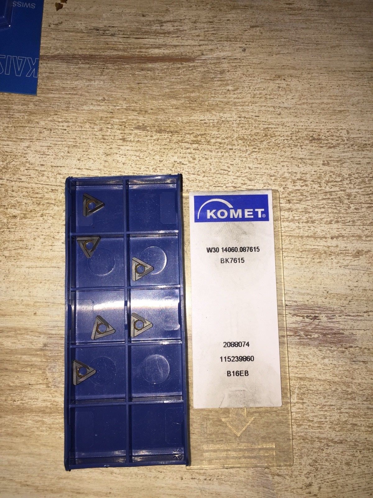 KOMET CARBIDE INSERTS W30 14060.087615 BK7615 QUANTITY 6 | eBay