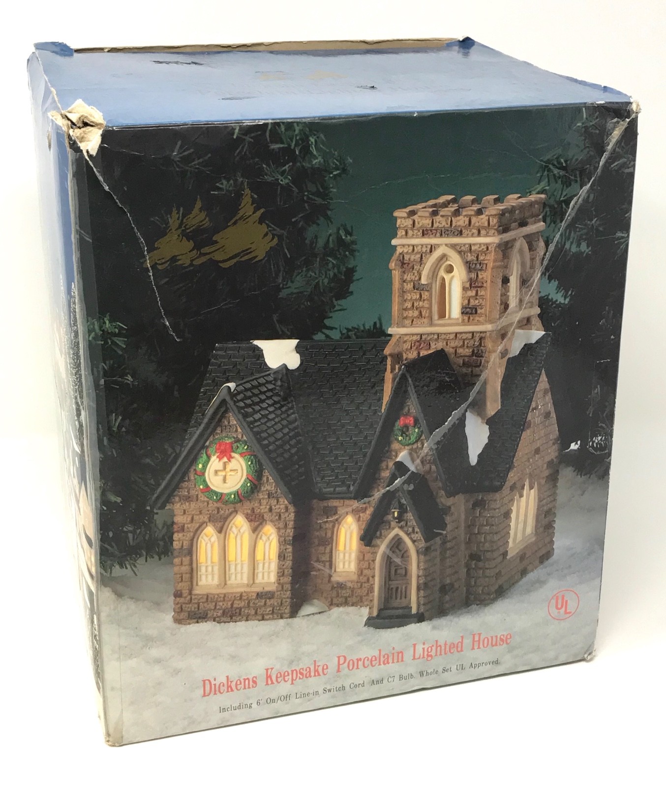 1 used Dickens Keepsake Porcelain Lighted House church Christmas ...