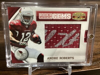 2010 Panini Gridiron Gear #277 Andre Roberts Jersey Autograph 140/207 ...