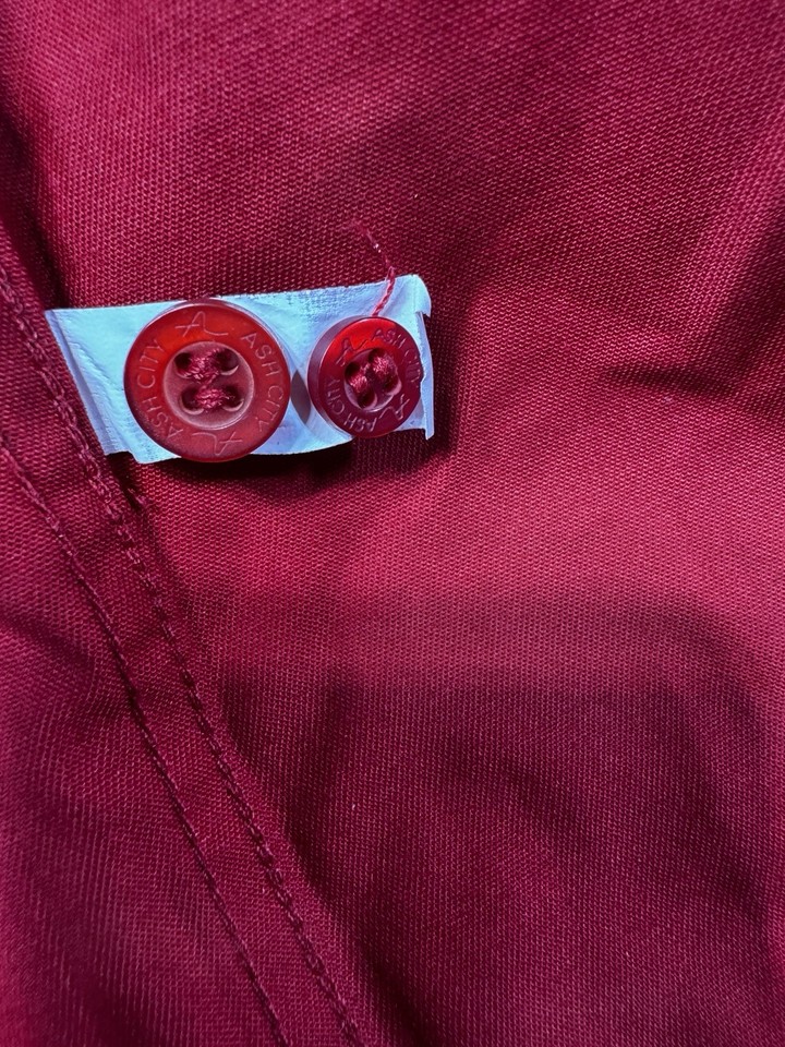 Ferrari Racing Team Shirt Rosso Molten Button Down Logo Embroidery Ash ...