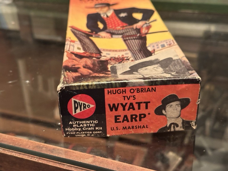 Vintage Pyro plastic model kit of Wyatt Earp starring Hugh O'Brian.Just ...