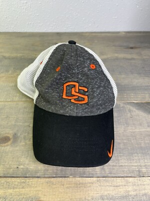 OSU Beavers Black Gray white mesh Hat Cap Nike one size snap back | eBay