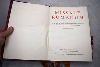 Rare Find! Nice Older Latin Text Missale Romanum (Roman Ritual Book ...