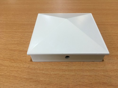 White Alloy Post Caps Fencing Cap 75x75 Alloy Cover Timber Posts 10's ...