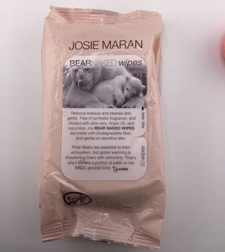 Josie Maran Bear Naked Make-up Wipes 30 ct New and Sealed | eBay