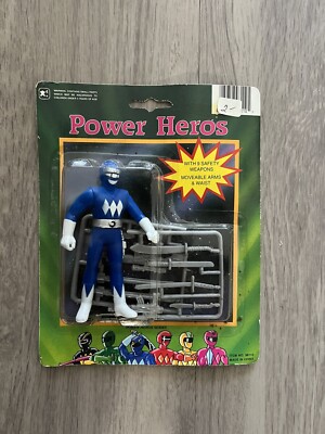 Vintage 90s Power Heros Power Rangers Knock Off Blue SEALED | eBay