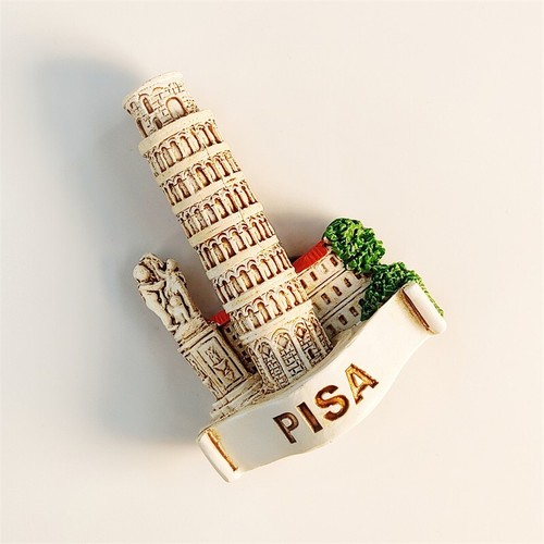 Pisa Leaning Tower of Italy Tourist Souvenir 3D Resin Refrigerator ...