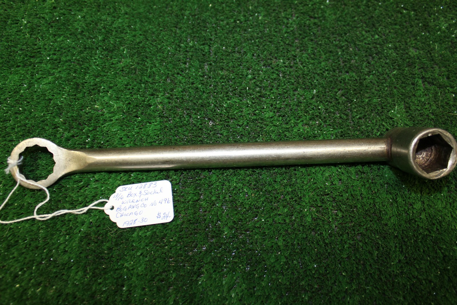 BOX AND SOCKET WRENCH, 13/16 x 13/16, BOG MFG. CO. No 496, SKU 12883 | eBay