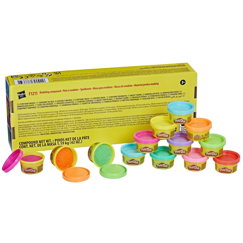 Play-Doh Bulk Handout 42-Pack of 1-Ounce Modeling Compound Cans, Non ...
