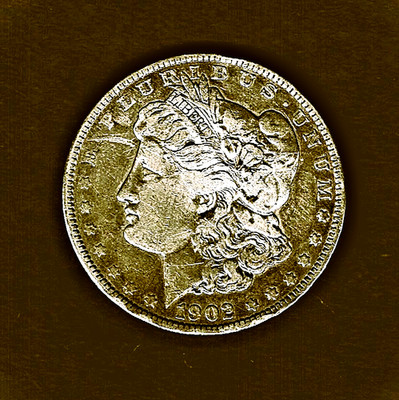1902 Morgan .900 silver dollar coin at Fine + w/ nice details | eBay
