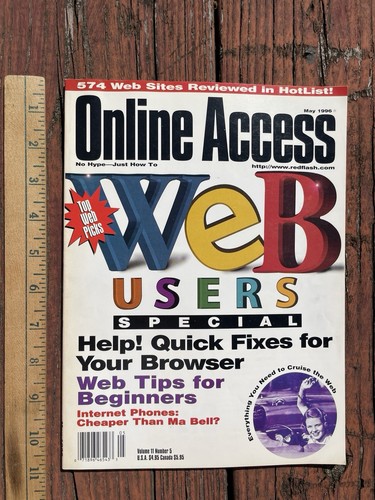 Online Access Magazine May 1996 Web Users Special 71896465433| eBay
