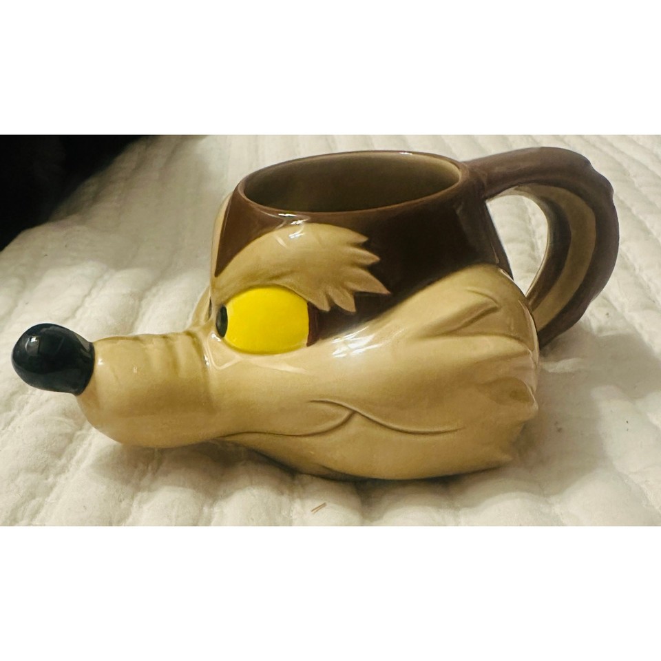 1989 Applause Wile E Coyote Mug Warner Bros Coffee 16oz Cup Looney ...