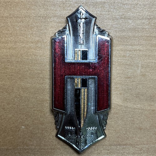 RARE VINTAGE 1920'S HUPMOBILE AUTOMOBILE RED H HOOD EMBLEM RADIATOR ...