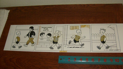 HENRY ORIGINAL COMIC STRIP ART, john liney, 5-26 1972, male wig | eBay