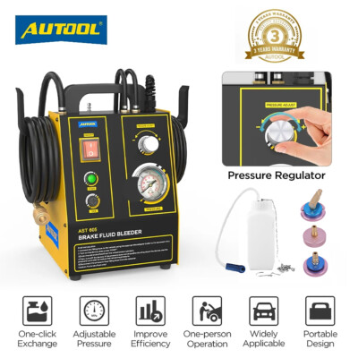 AUTOOL AST605 Electric Brake Fluid Bleeder Machine Brake Bleeding Oil ...