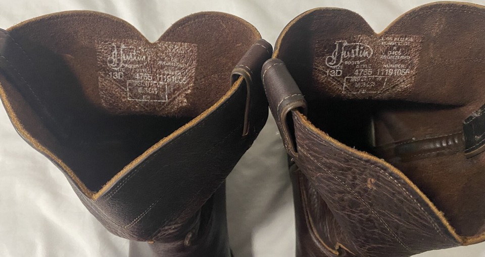 Justin Sz 13 Steel Toe Work Boots 4765 Double Comfort Collection Men's ...