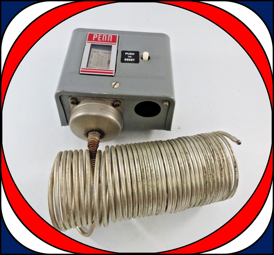 Penn Temperature Control 15/55F Open-Low 20' Capillary Length 120-240V ...