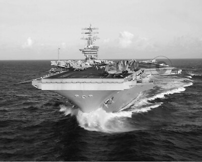 USS Nimitz CVN 68 Aircraft Carrier Bow Wave 2005 Photograph Hawaii 8X10 ...
