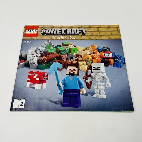 Lego 21116 Minecraft Crafting Box Instruction Manual Book 2 | eBay
