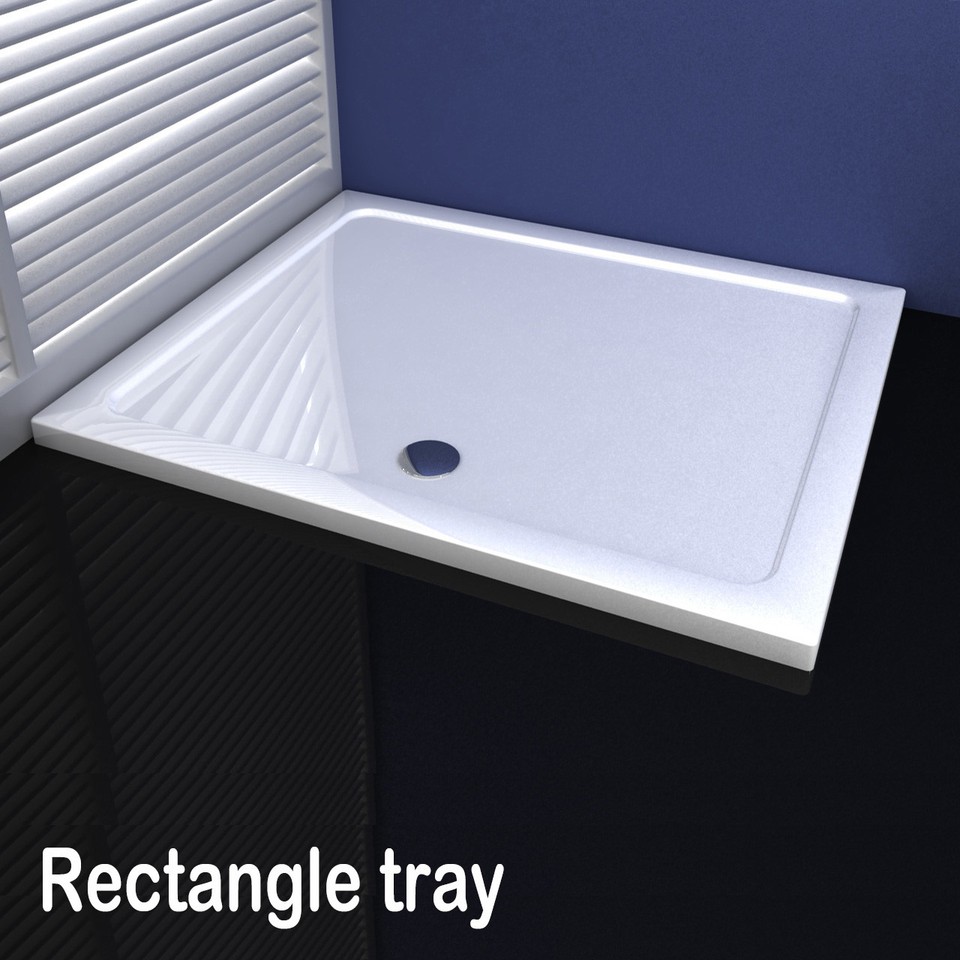 Quadrant / Square / Rectangle Stone Shower Trays + Free Waste Trap ...