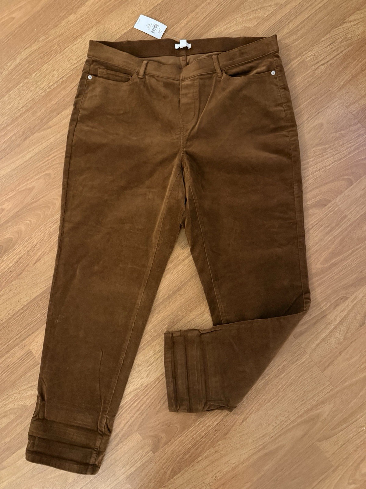 J. Jill Corduroy Pants Women's XL Petite Dark Carob Brown Pull On ...