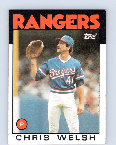 1986 Topps #52 Chris Welsh Texas Rangers Baseball Card | eBay