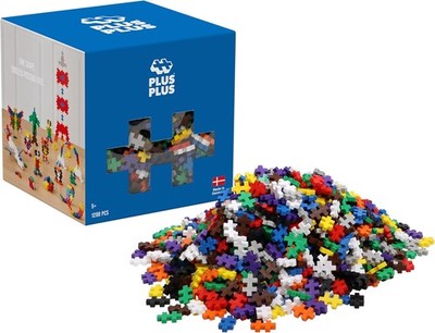PLUS PLUS Building Blocks Toy - 1200 pc Kids Construction Toys ...
