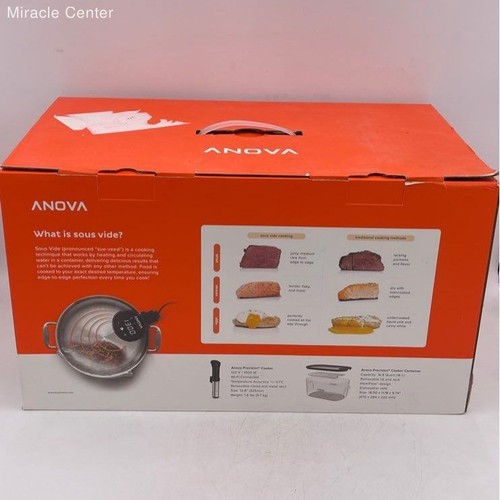 SousVide Anova Precision Cooker Kit With Clear Container and Lid Wifi ...