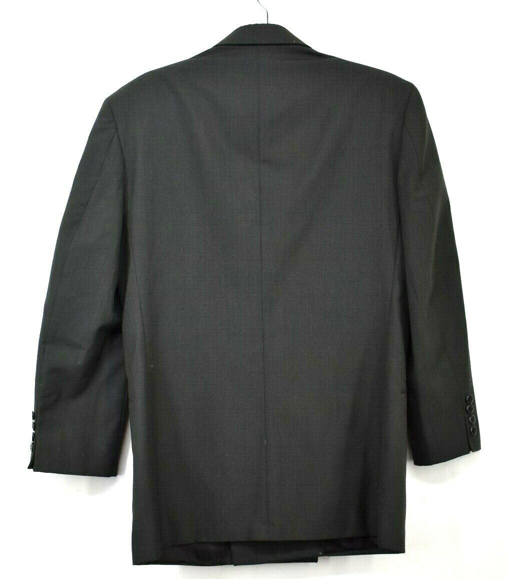 Cellini Men Notch Lapel Double Breasted Besom Pocket Wool Blend Dress ...