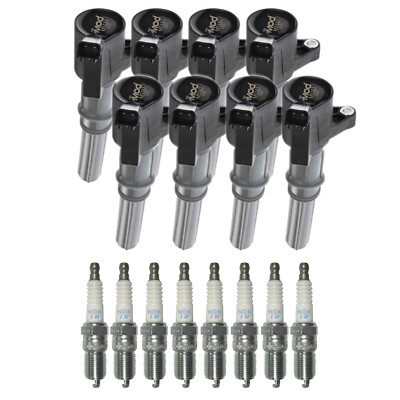 NGK 8 MOD NGK Ignition Coils Laser Iridium Spark Plugs Kit For Ford ...