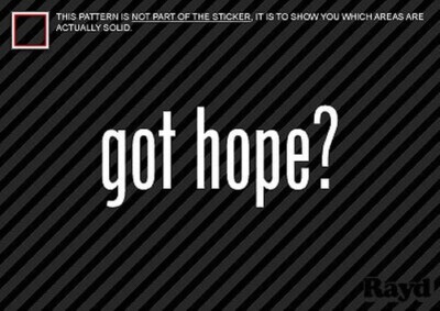 (2) Got Hope Sticker Decal | eBay Australia