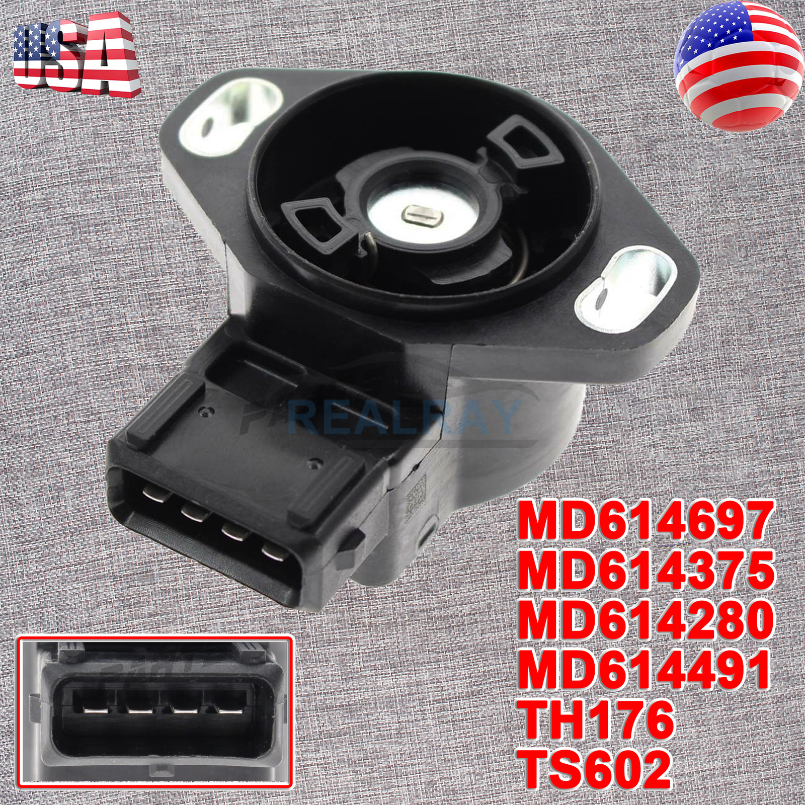 TH178 TPS Throttle Position Sensor For Mitsubishi Dodge Eagle Plymouth ...