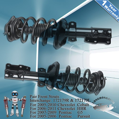 Pair Front Full Shock Struts W/ Mount Spring For 2006-2011 Chevrolet ...