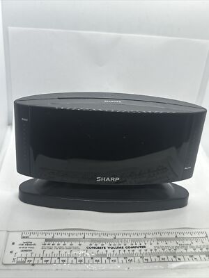 Sharp LED Digital Alarm Clock, Swivel Base, Black Case, Red Display ...